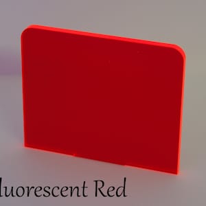 Fluorescent Red Acrylic, Mars Red 4T56 Acrylic Plastic Sheet, A5, A4 ...