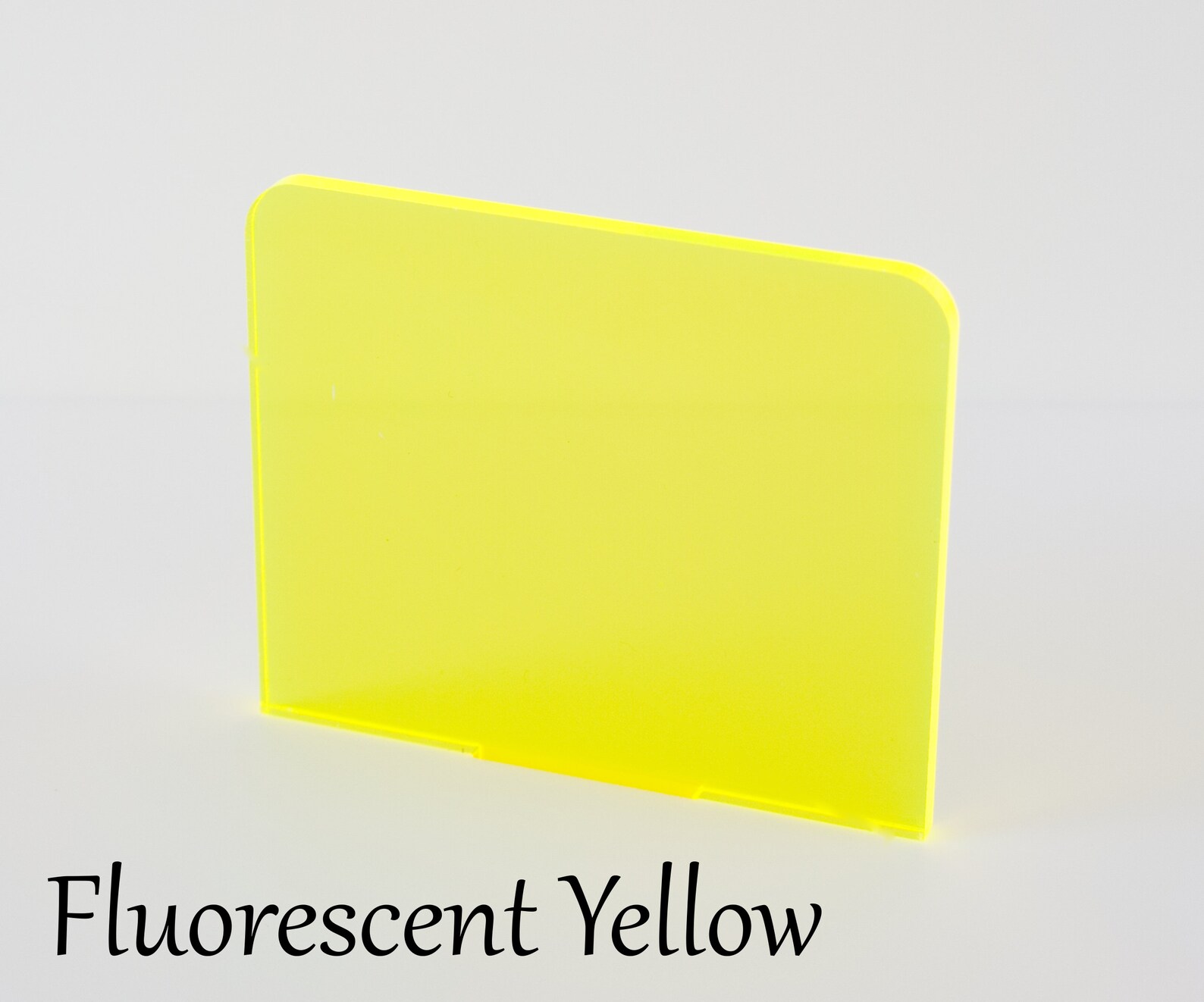 Fluorescent Yellow Acrylic Sheet 3mm in A5 A4 A3 and 100mm - Etsy UK