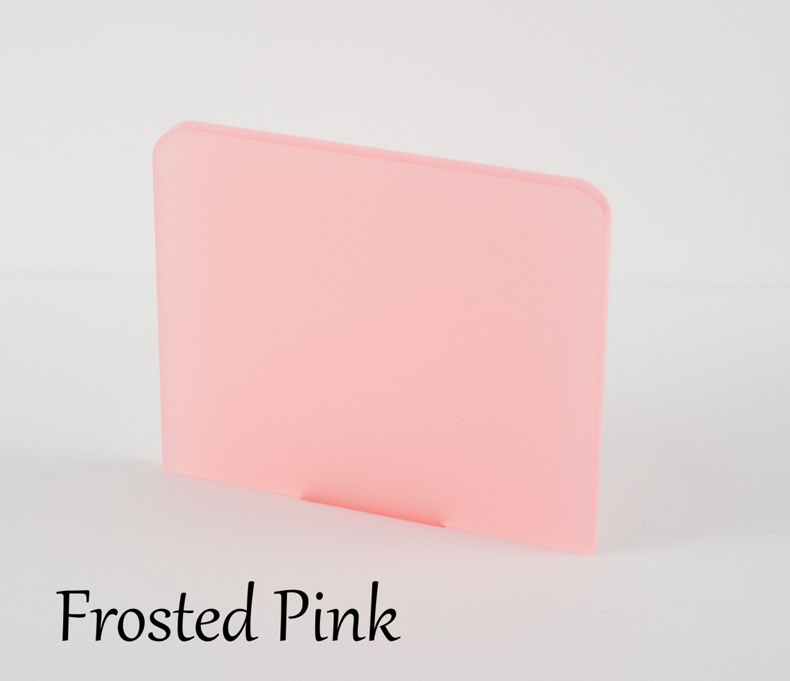 Frosted Pink Acrylic Sheet 3mm in A5, A4, A3 and 100mm to 600mm Sheets ...