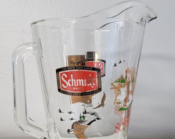Vintage Schmidt Beer Collector Series Lipped 2 Quart Beer Pitcher - Etsy