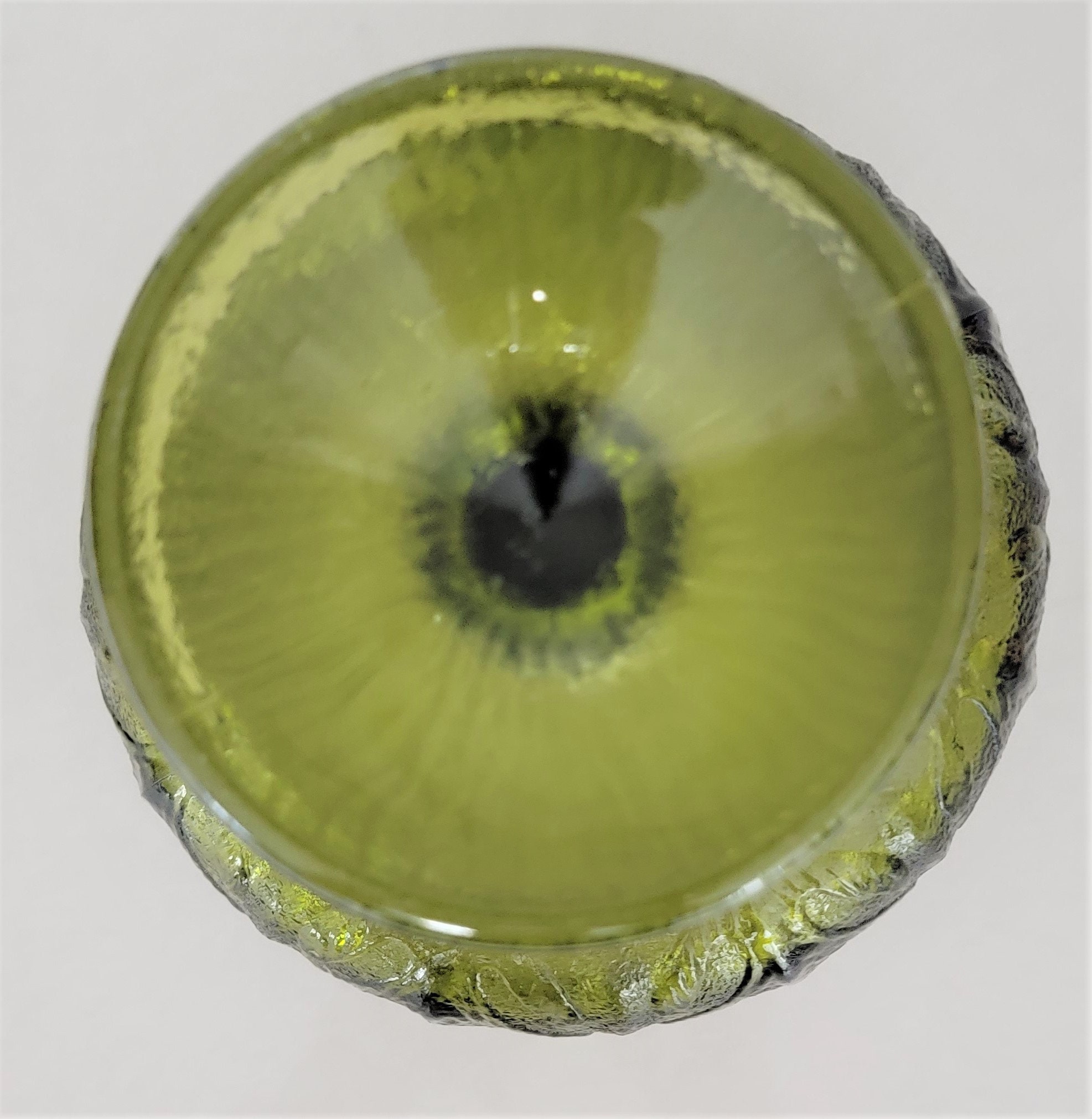 Mid-century Modern Indiana Glass Avocado Green Oak Leaf Design | Etsy