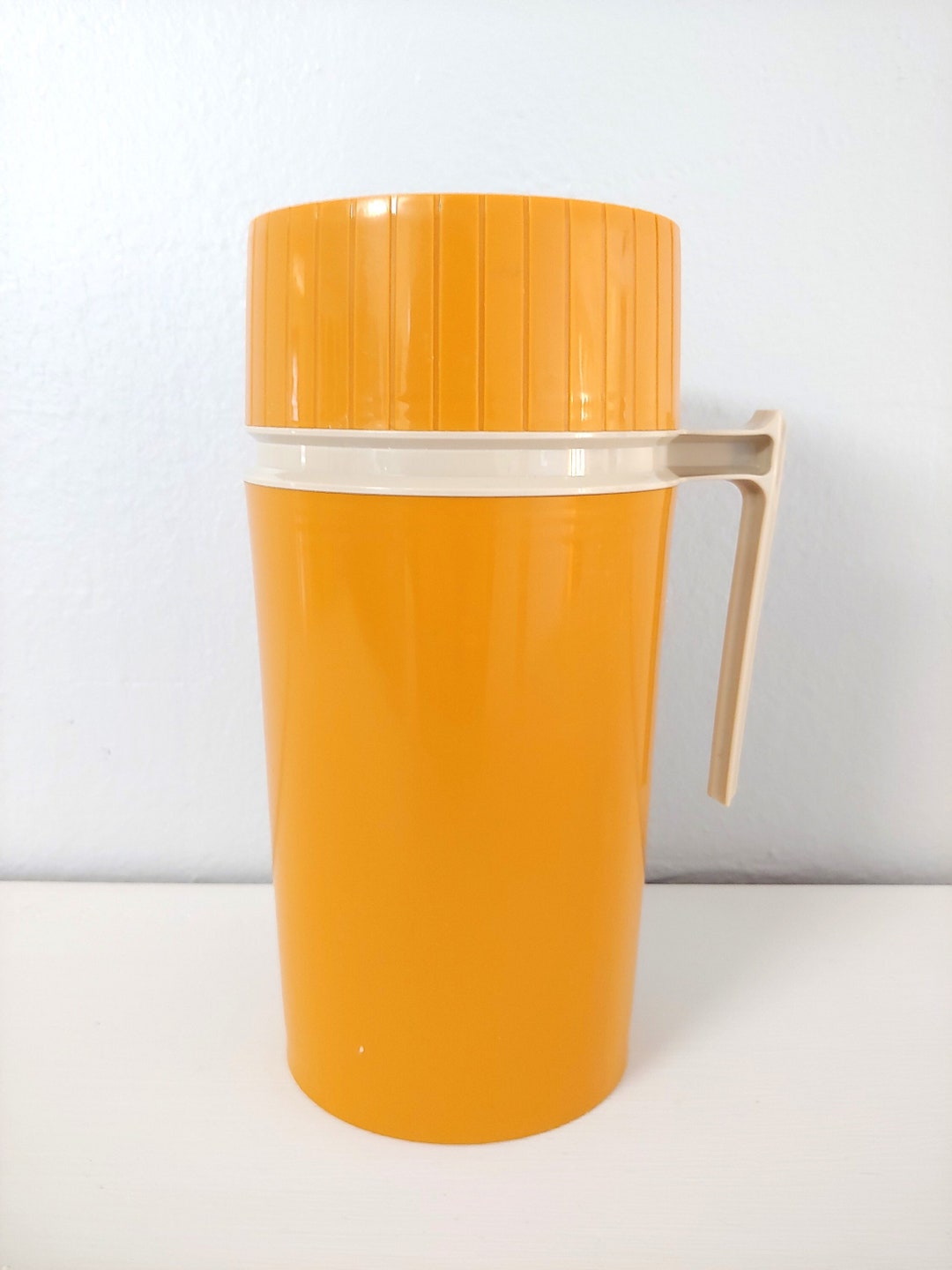 Vintage Harvest Gold Wide Mouth Thermos Bottle Vintage Pint - Etsy