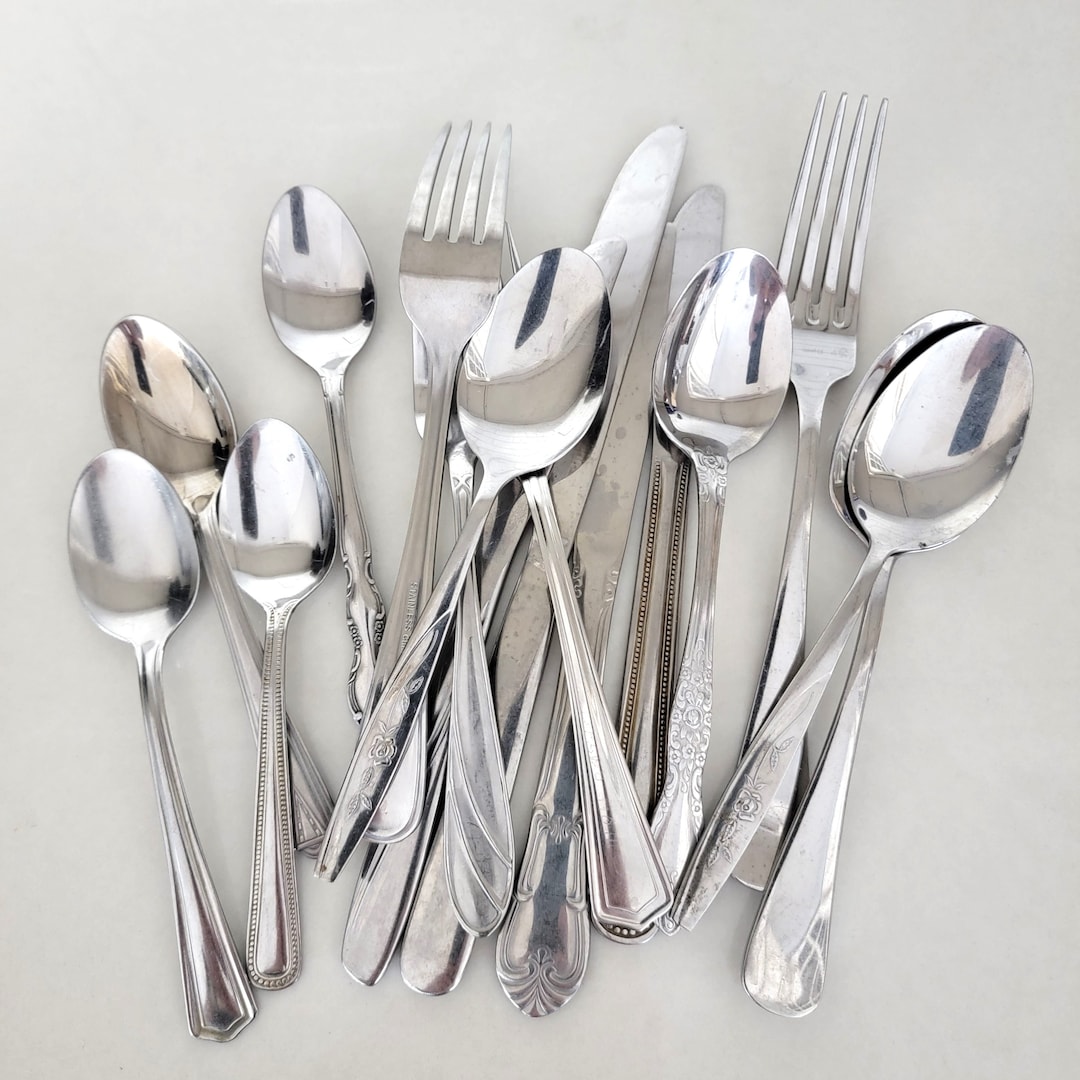 Vintage Assorted Silverware Sets - Etsy