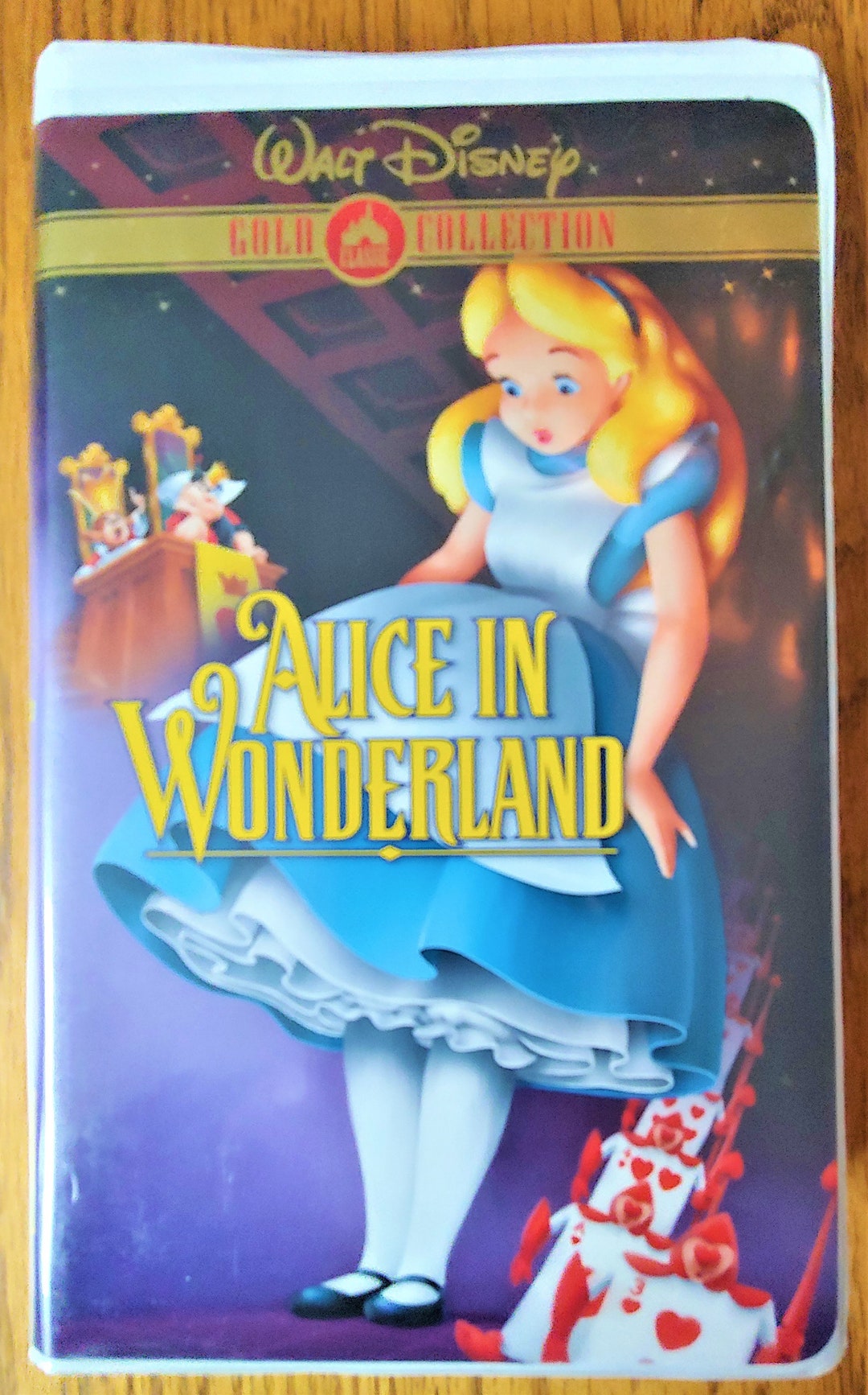Vintage Walt Disney Gold Classic Collection Alice in Wonderland VCR ...