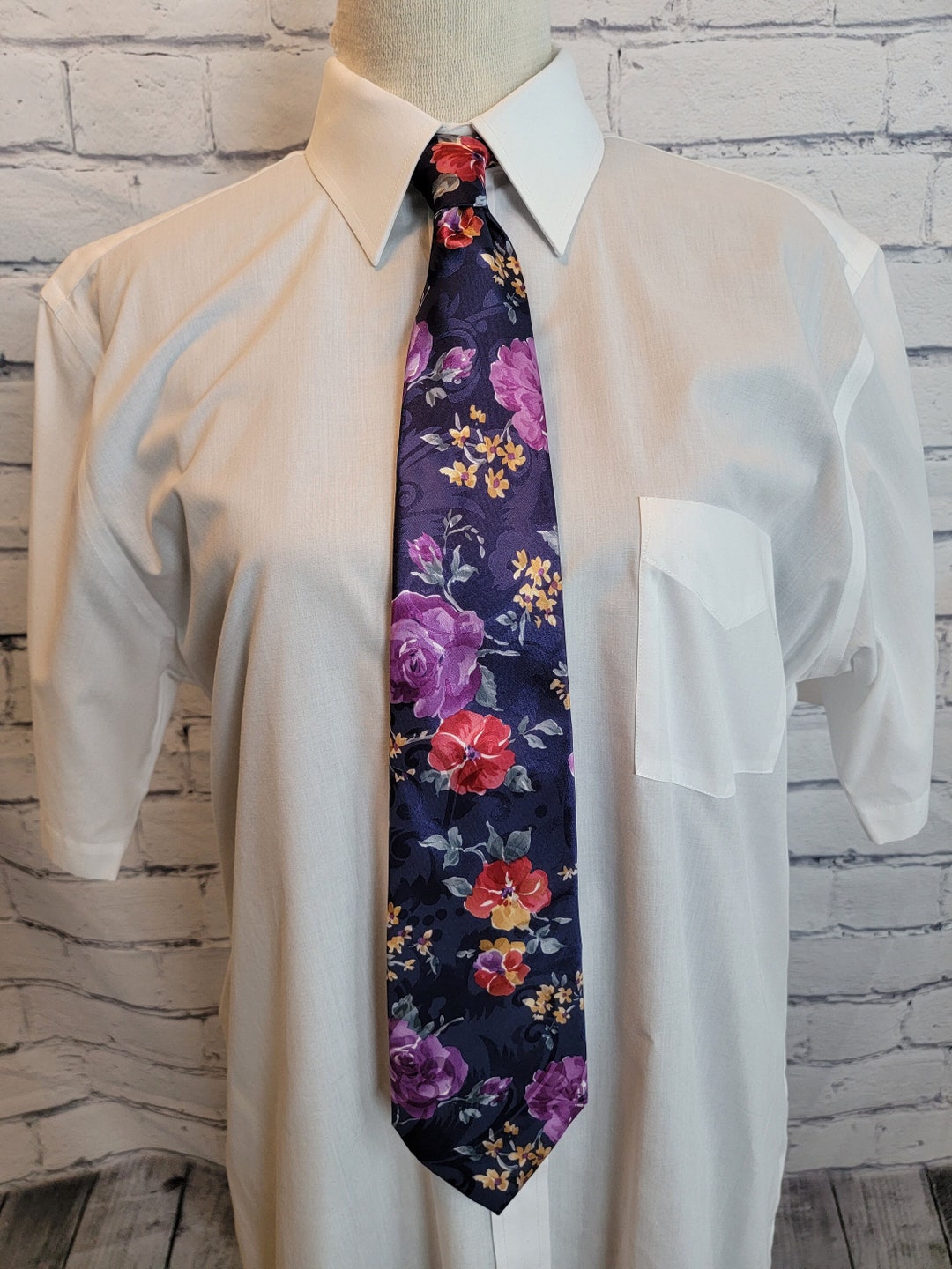 Vintage Ketch Classics 100% Polyester Floral Print Necktie in - Etsy