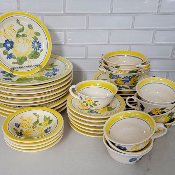 Rose Pattern Dinnerware - Etsy