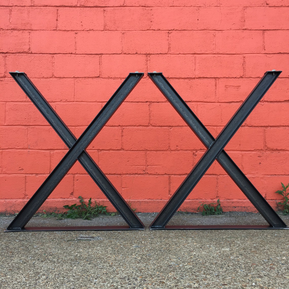 I-beam X Style Metal Table Legs Satin/high Gloss Finishes | Etsy
