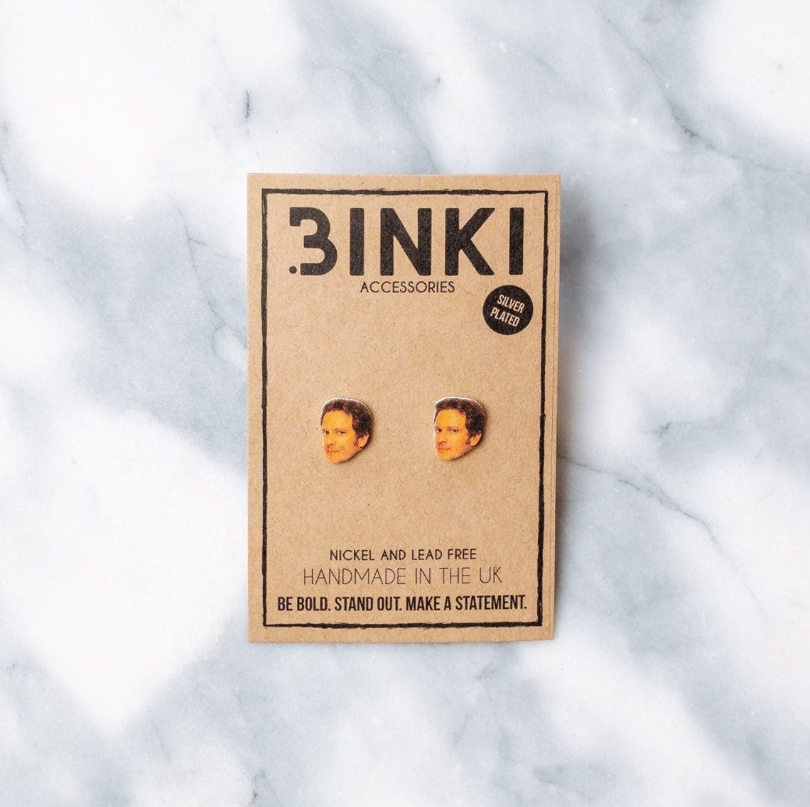 Mark Darcey / Colin Firth Actor Bridget Jones Film Head / Face Stud ...