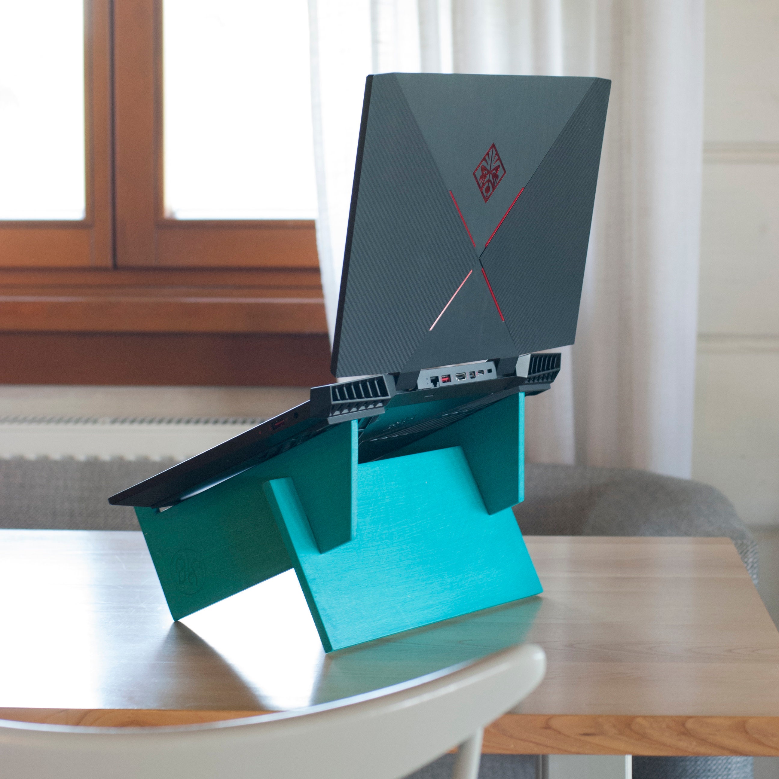 Plywood Ergonomic, Green, Stylish, Hipster, Elegant, Laptop Stand ...