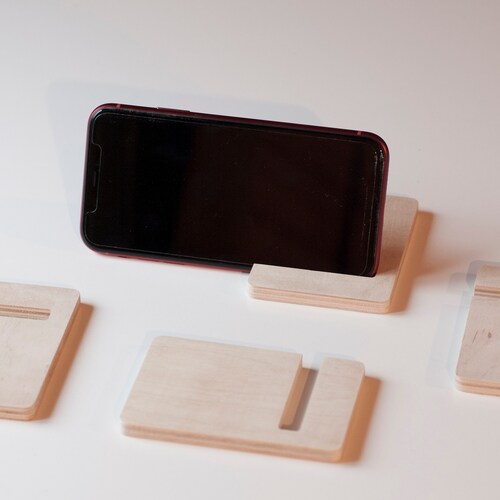 Plywood Phone Stand for Iphone or Smartphones Perfect for Zoom - Etsy