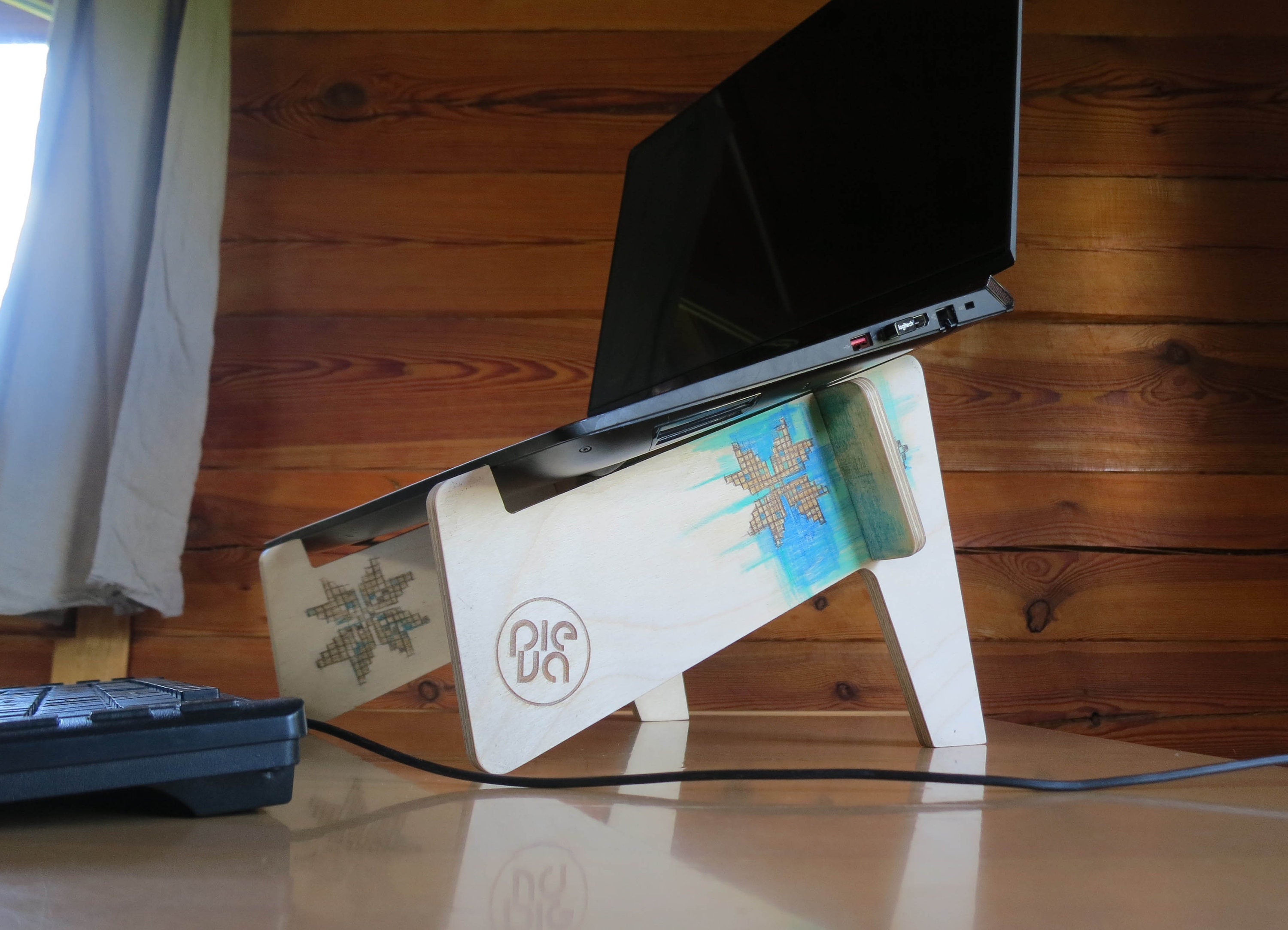 Laptop Stand LT. Plywood Ergonomic, Colored, Stylish Laptop Stand Home ...