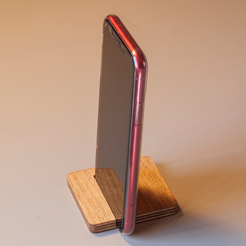 Plywood Phone Stand MINI for iPhone or Smartphones and Pens. Perfect ...