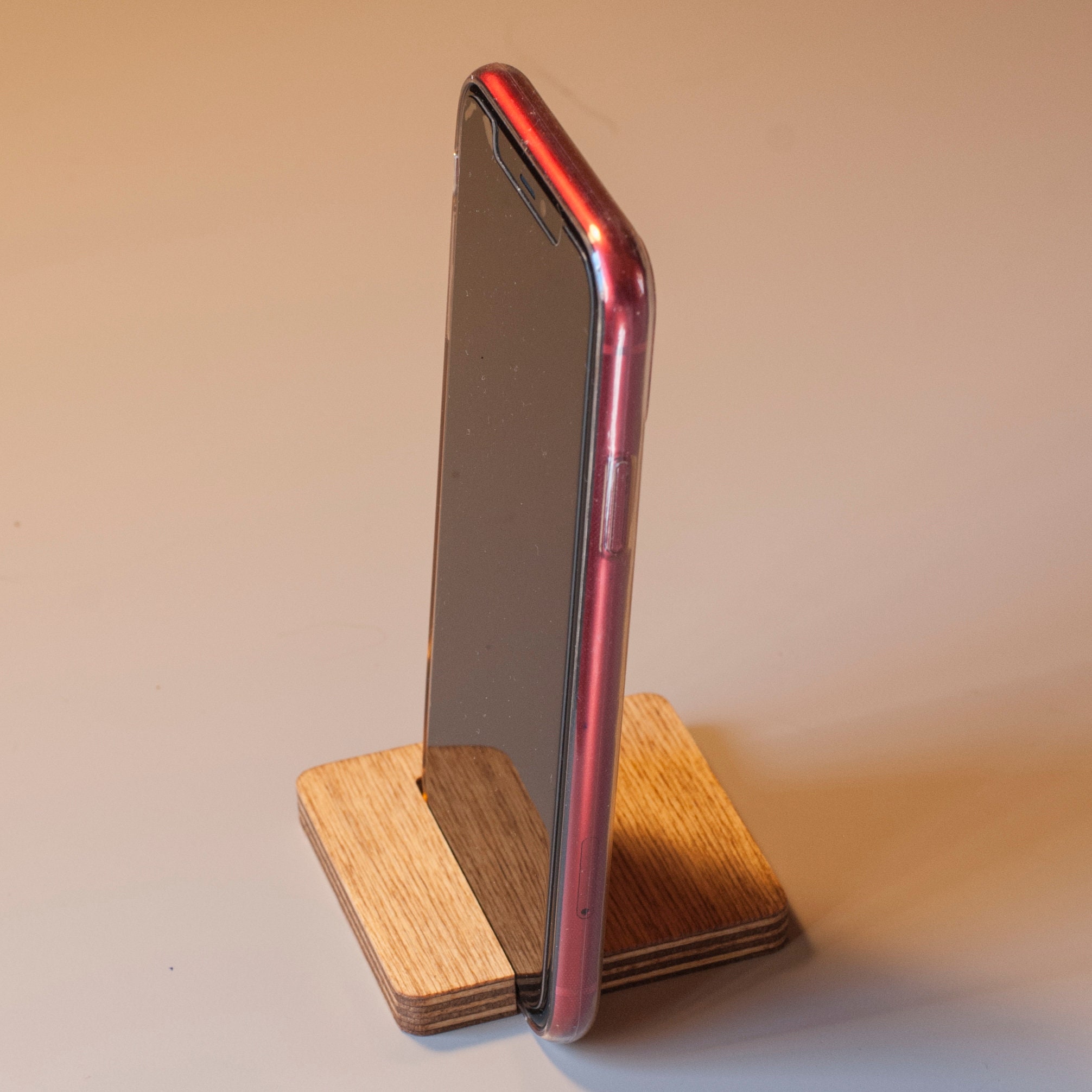 Plywood Phone Stand MINI for iPhone or Smartphones and Pens. Perfect ...