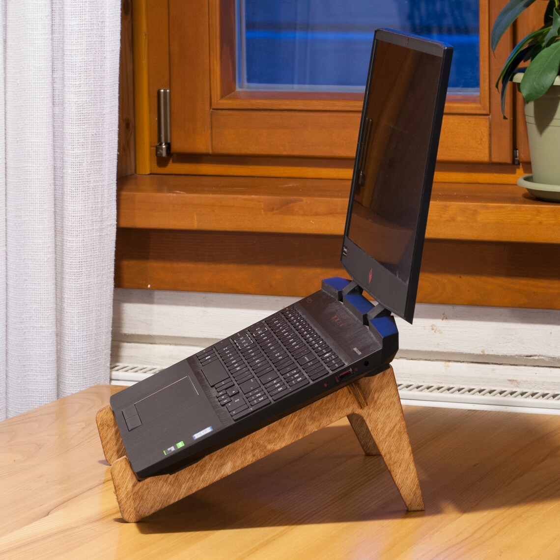 Laptop Stand CHOCO MILK. Elegant, Brown Colored, Plywood. Portable Wood ...