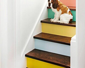 3D Black White Abstract Figure ZEBRA Colors Stairway | Etsy