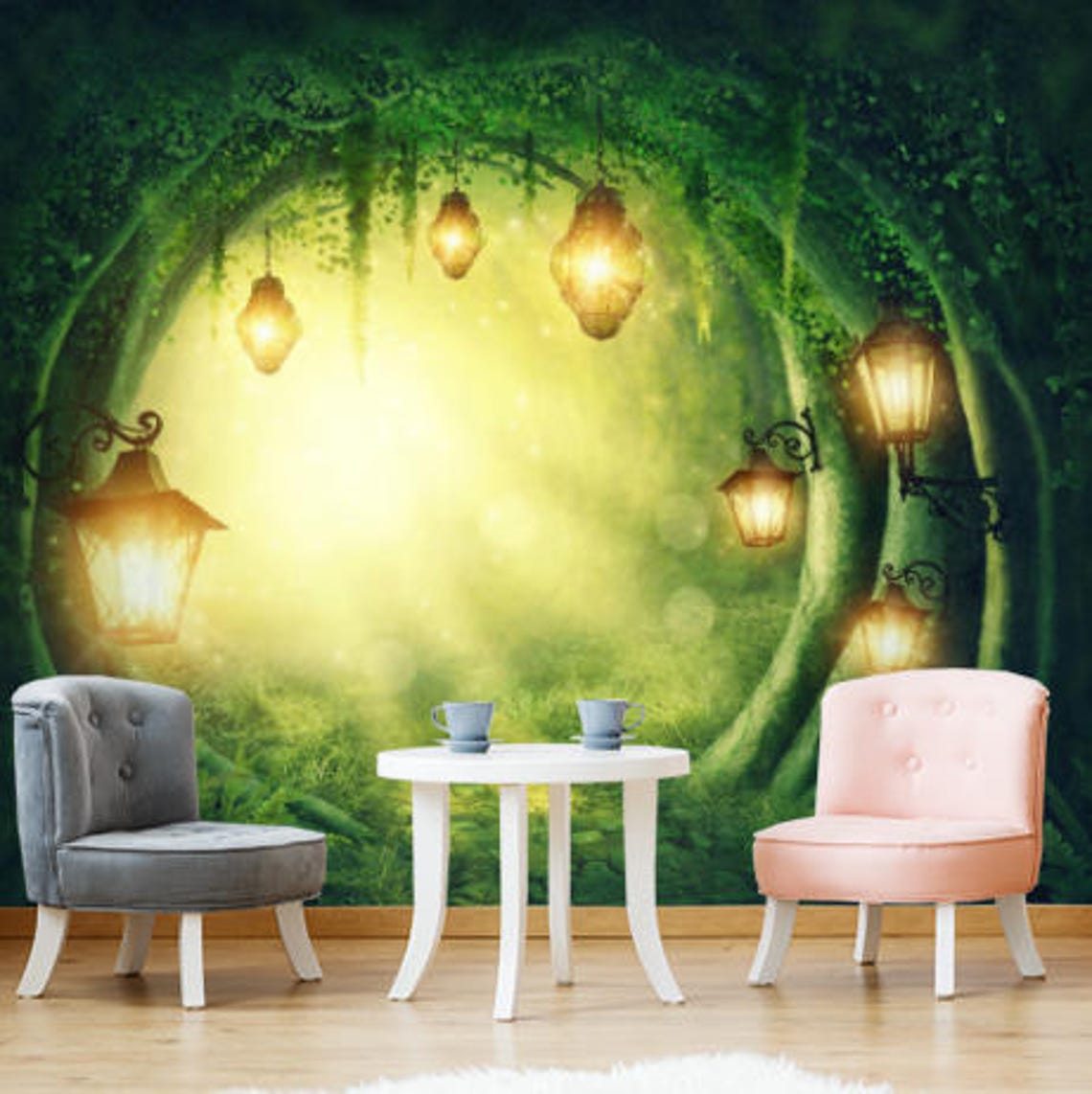 Magic Green Forest Tunnel 2.5m X 2.5m 3D Fairy Tale Wall - Etsy