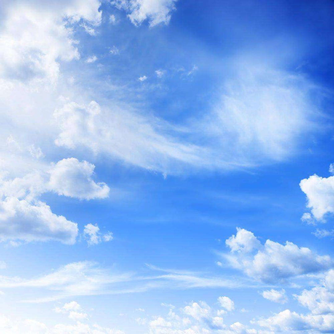 150" W X 143" H Sunny Clear Sky Ceiling Decal Ceiling Decor Heavens ...