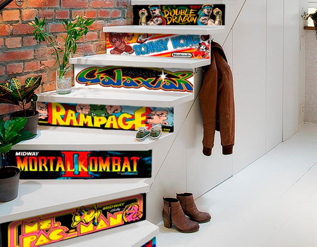 Vintage Game Stairs Decoration Custom Game Bright Color Stair - Etsy Canada