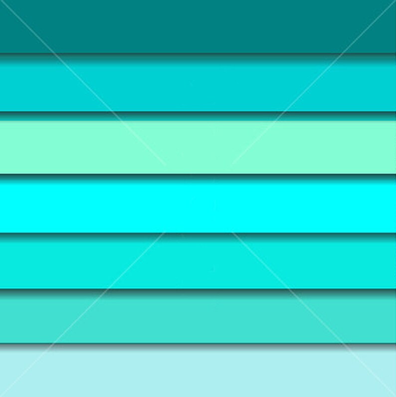 Turquoise Colors Rainbow Stairs Multicolor Stair Panels Self | Etsy