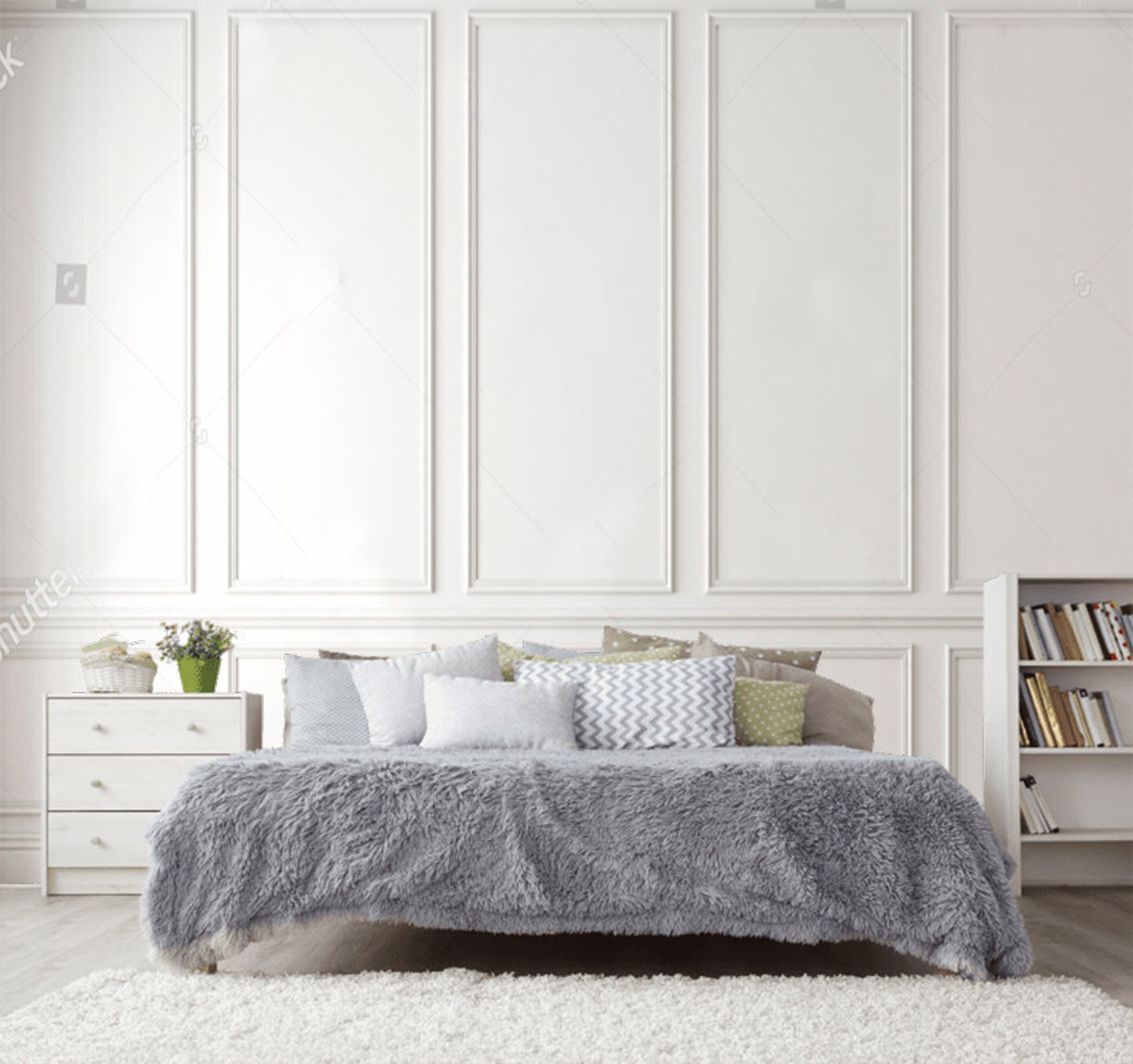 Ivory French Panels Texture Wallpaper Wall Sticker Decor Wall - Etsy