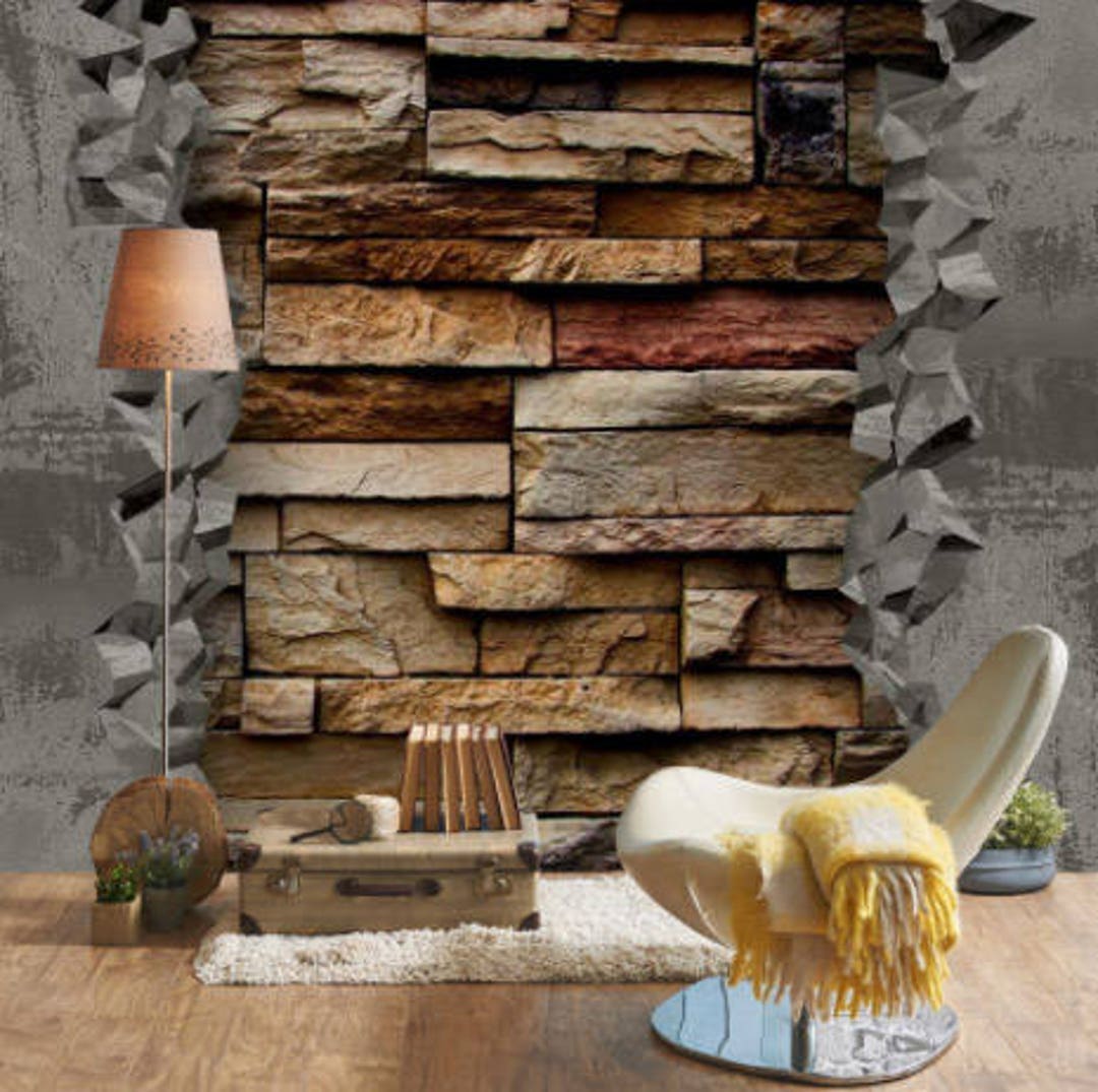 Brick Wall Graffiti Art Wallpaper 255cm h X 280cm w - Etsy