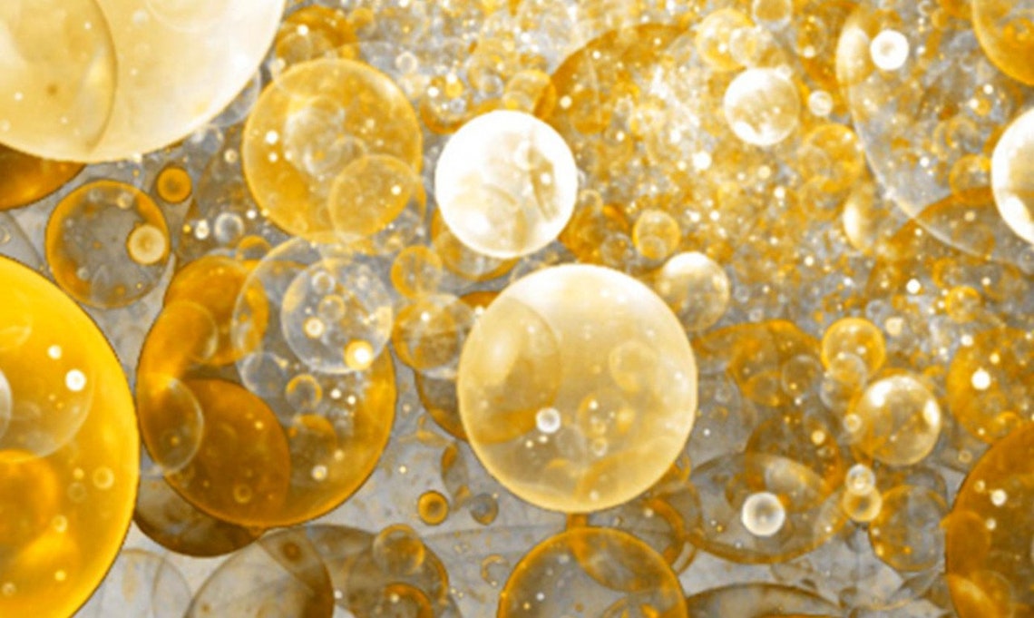 Glittering Gold Bubbles 3D Wall Sticker Decor Ceiling Golden - Etsy