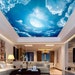 Sunny Clear Sky Ceiling Sticker Ceiling Decor Sun Heavens Brightly ...