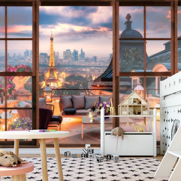 Paris Wall Mural - Etsy