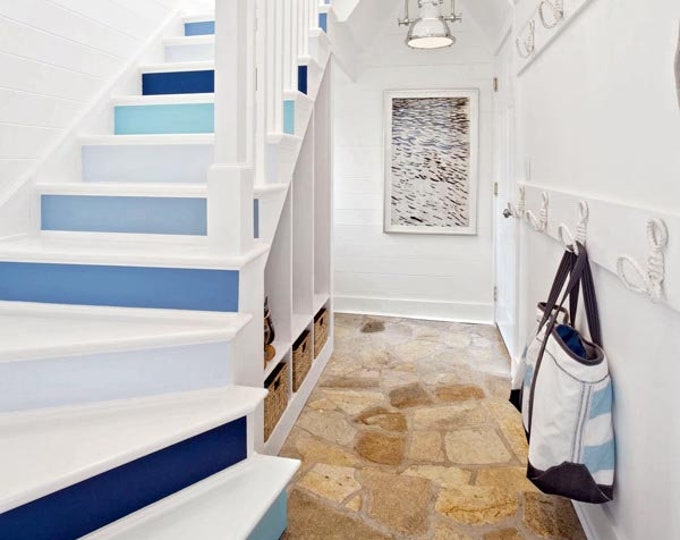 Stair Riser Vinyl Strips Removable Sticker Peel & Stick Set of 15steps ...