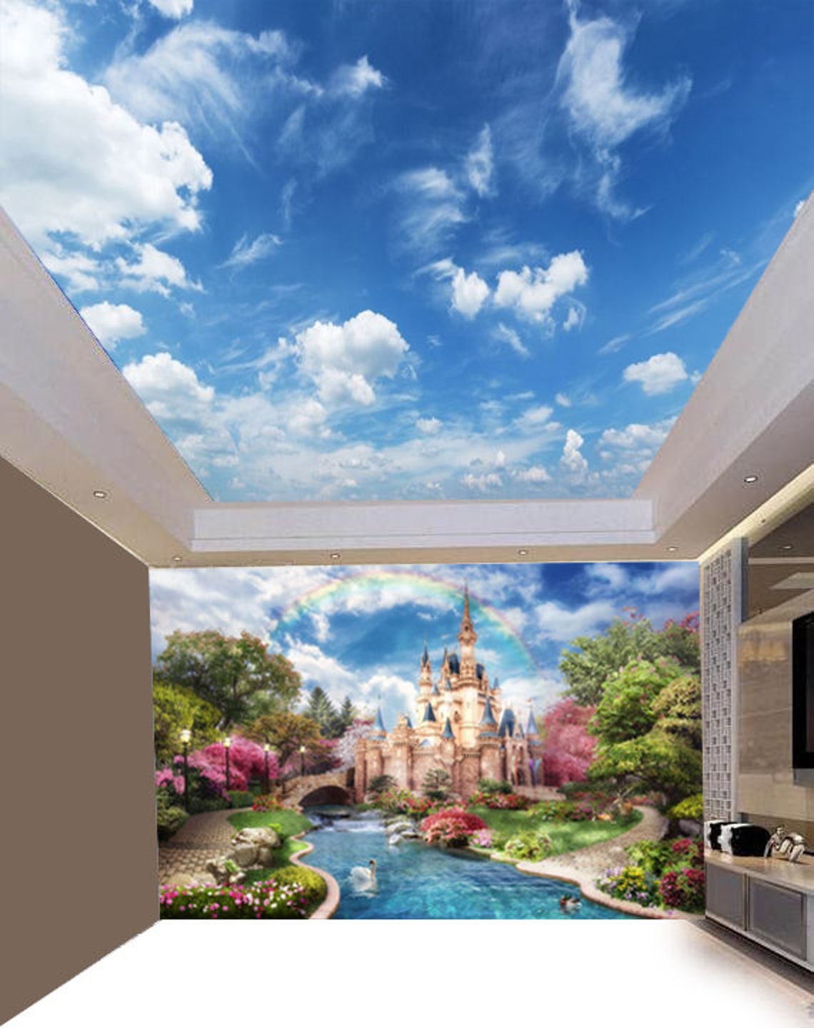 Sunny Clear Sky Ceiling Sticker Ceiling Decor Sun Heavens - Etsy