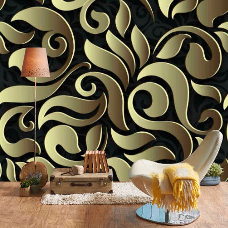 3D Flower Wallpaper 3D Wall Sticker Wall Decor Peel and Stick - Etsy