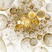 Glittering Gold Bubbles 3D Wall Sticker Decor Ceiling Golden - Etsy