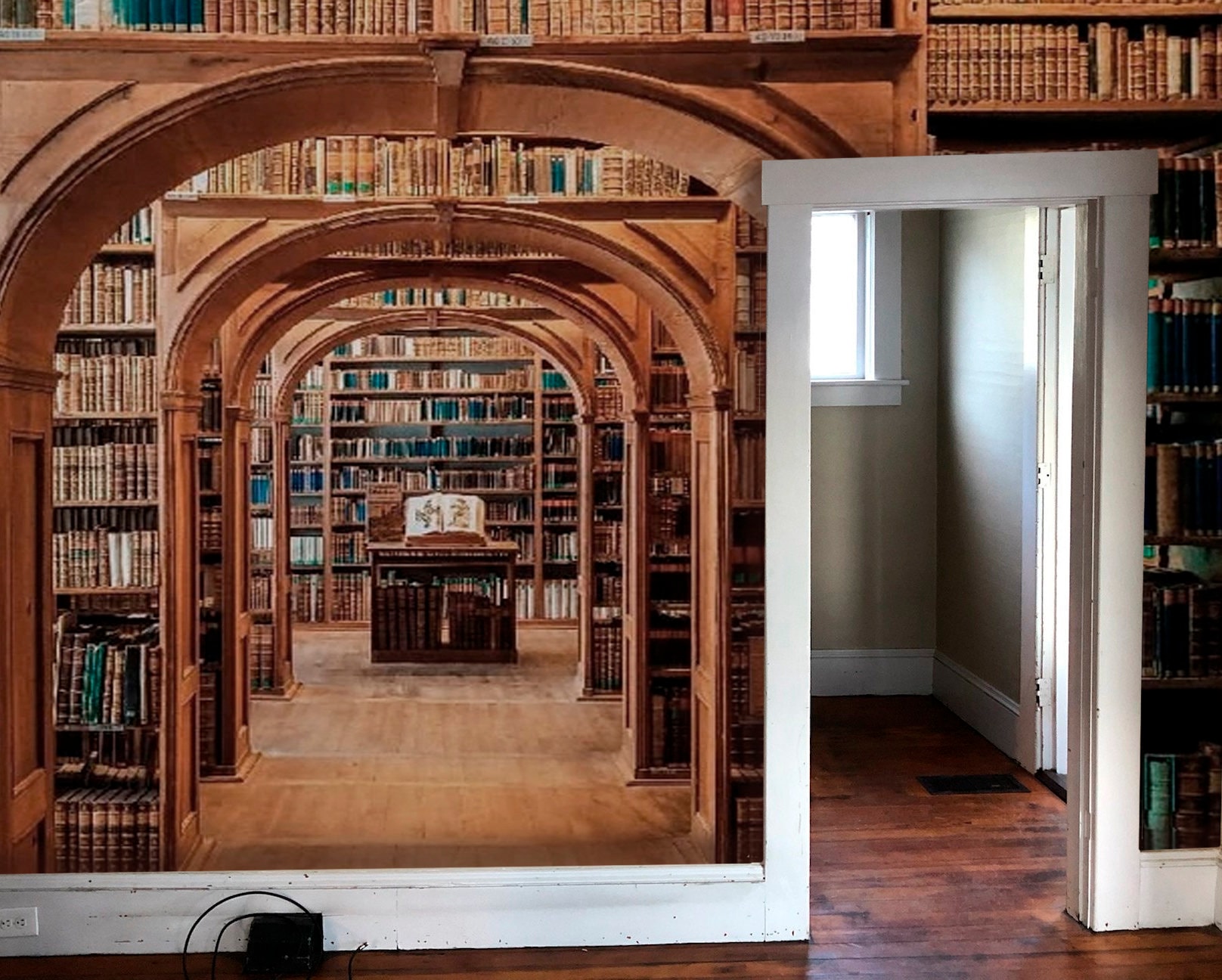 Unique Library 3D Wall Decor Old Library Vinyl Wallpaper Books - Etsy