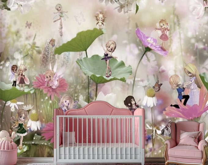 Magic Forest Wall Mural / Fairy Wall Mural / Enchanting Woodland ...