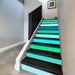 Turquoise Colors Rainbow Stairs Multicolor Stair Panels Self Adhesive ...