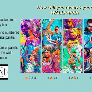 Wallpaper With a Basketball Theme for a Teenager's Room Basketball ...