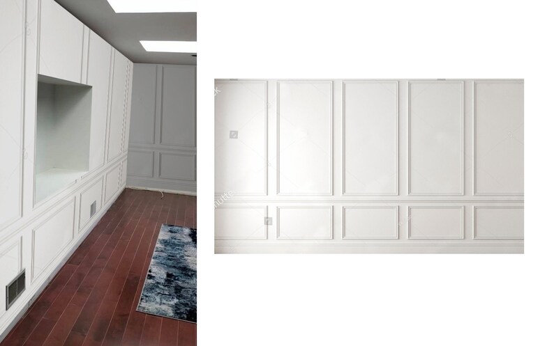 Ivory French Panels Texture Wallpaper Wall Sticker Decor Wall - Etsy