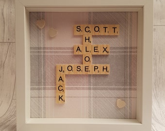 Scrabble frame | Etsy