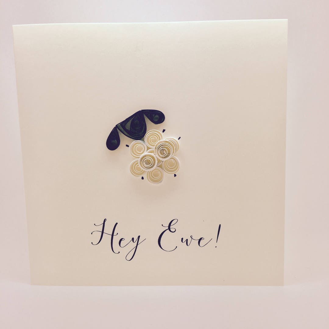 SALE Hey Ewe Handmade Little Sheep Quilled Greetings Card - Etsy New ...