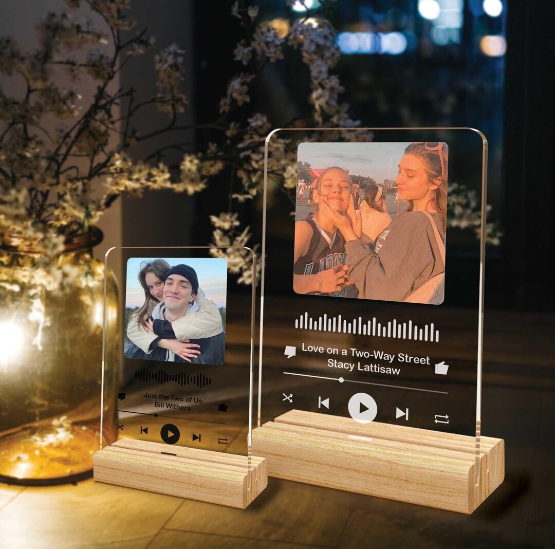 Custom Acrylic Music Plaque From Photo - Personalized Song Plaque Album ...