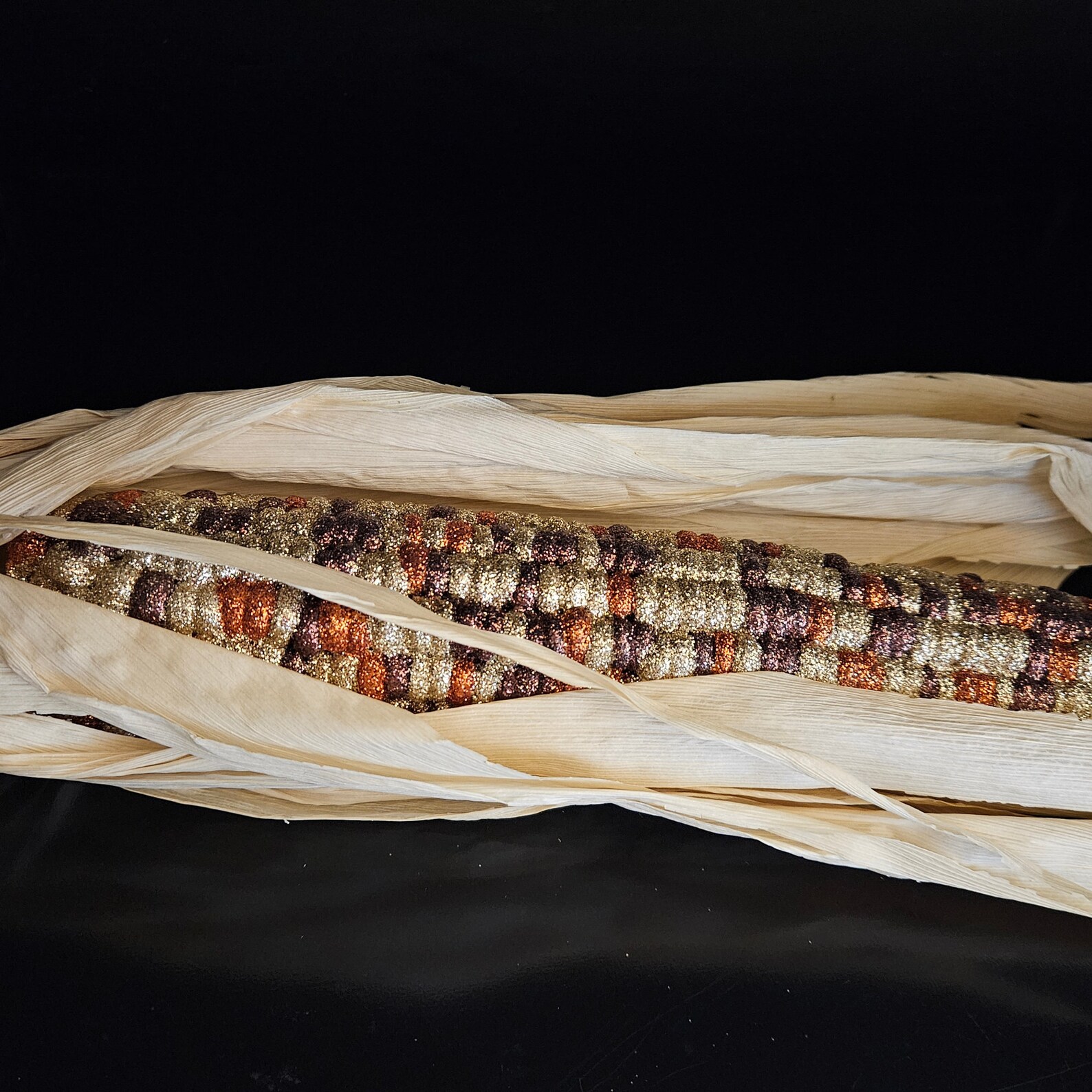 Glittered Corn, Natural Fall Thanksgiving Table Arrangement Decoration ...