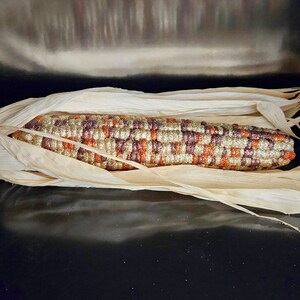 Glittered Corn, Natural Fall Thanksgiving Table Arrangement Decoration ...