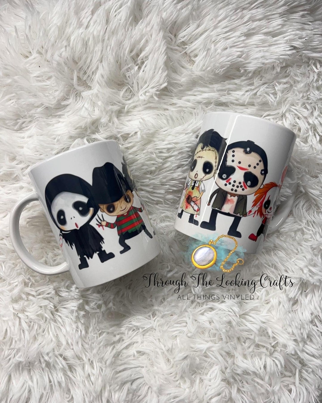 Horror Supernatural Inspired Ceramic White Mug Four Color Print Coffee ...