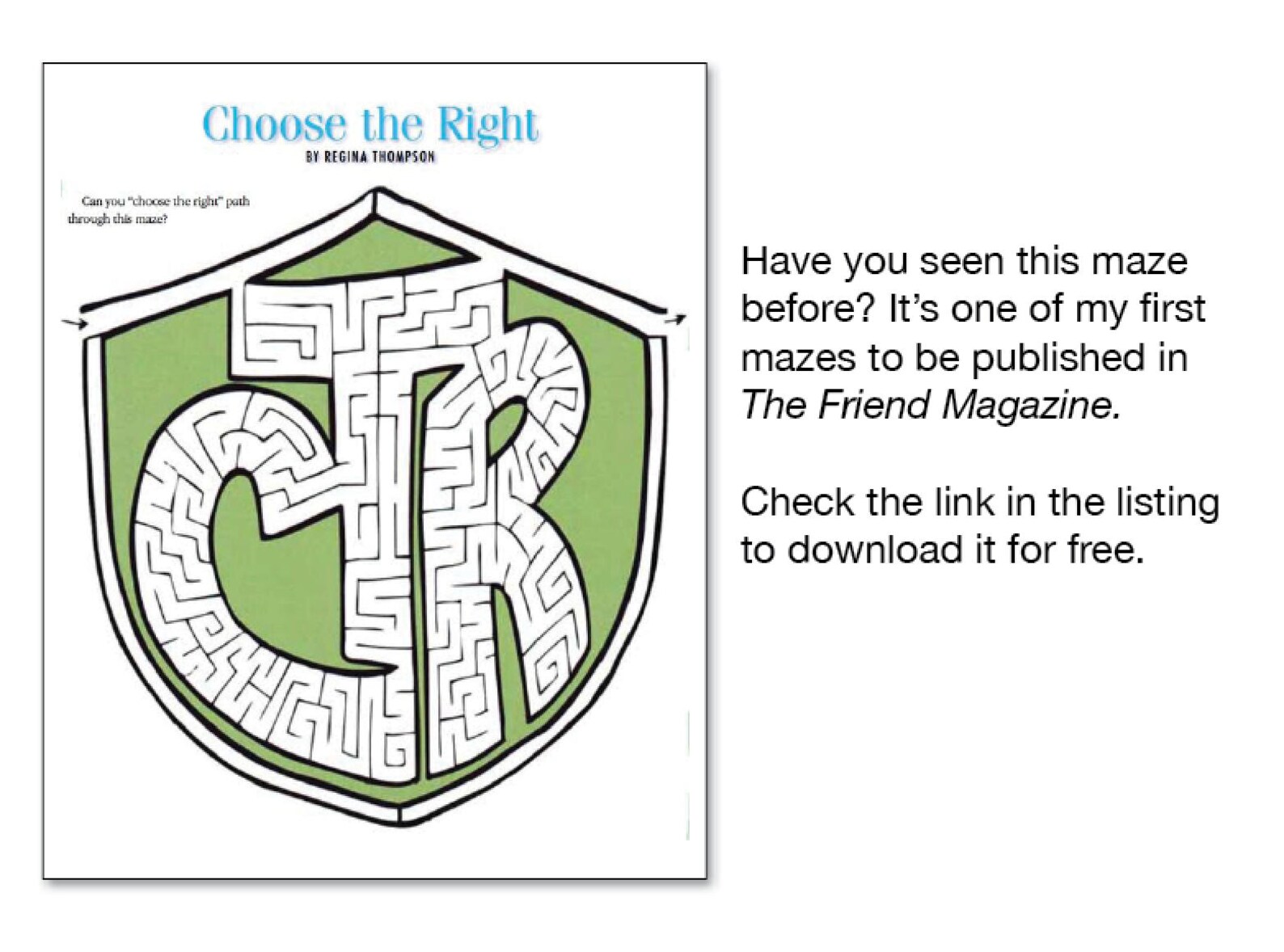 LDS Activity Maze Pack - Etsy