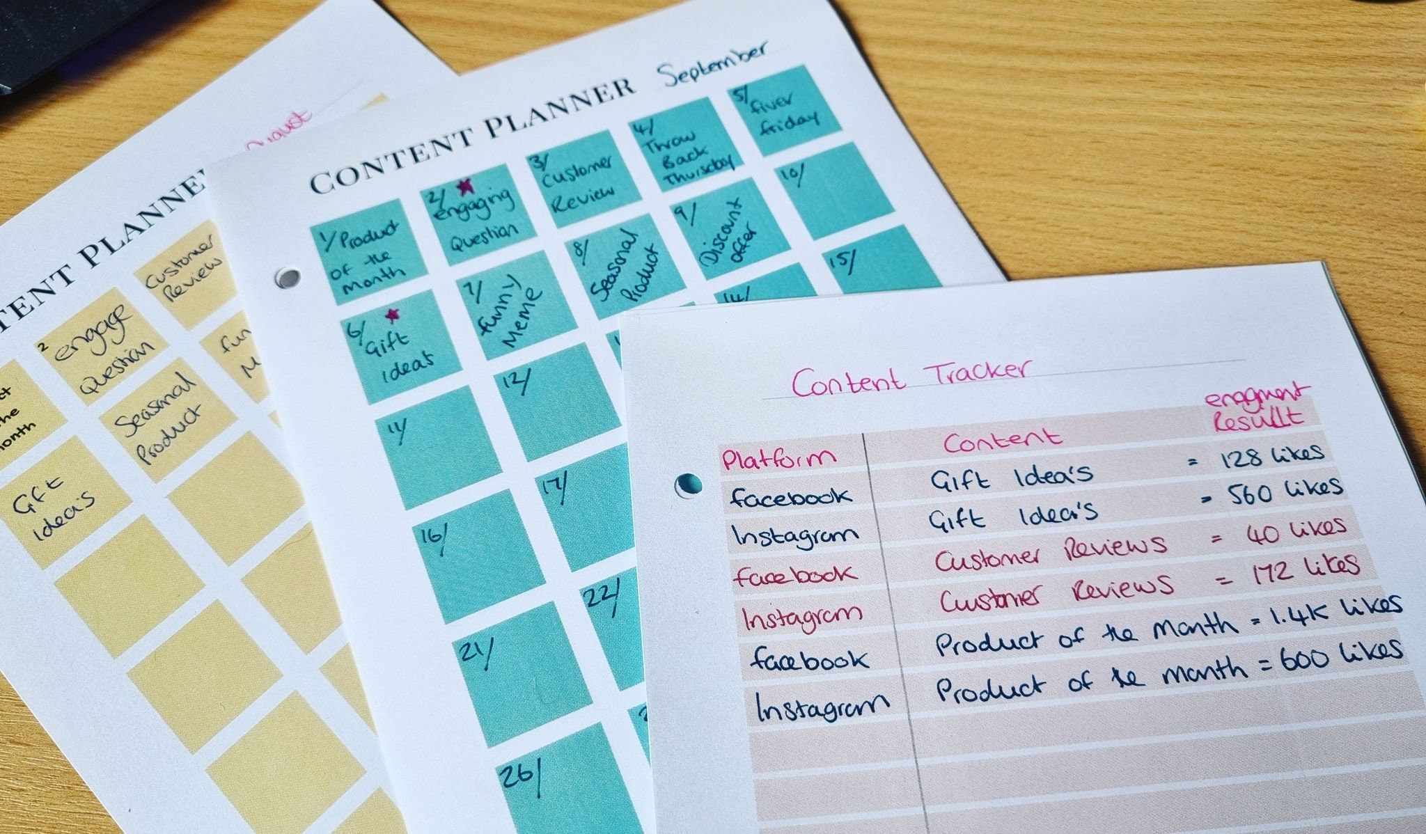 PDF | Content Planner | PRINTABLE | Calendar - Etsy