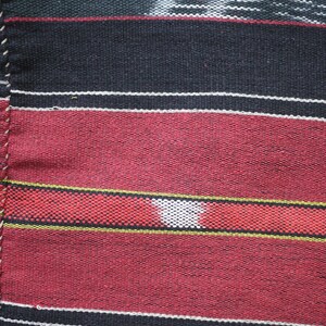 Lua Hilltribe Handwoven Black, Blue, Red, White Cotton Textile Fabric ...