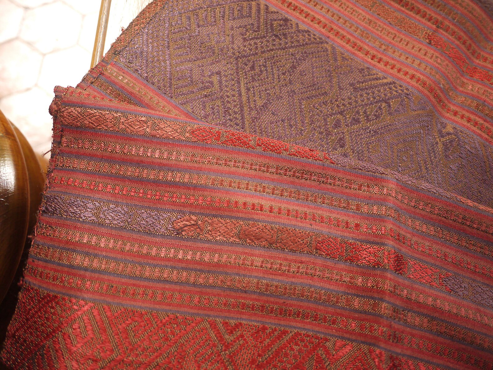 Textile de soie traditionnelle lao textile de soie tribale | Etsy