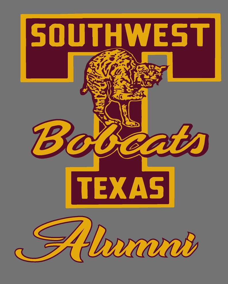 SWT Alumni avec Bobcat Southwest Texas University vintage | Etsy