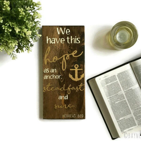 Anchor Bible Verse - Etsy