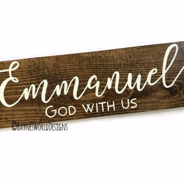 Emmanuel God - Etsy